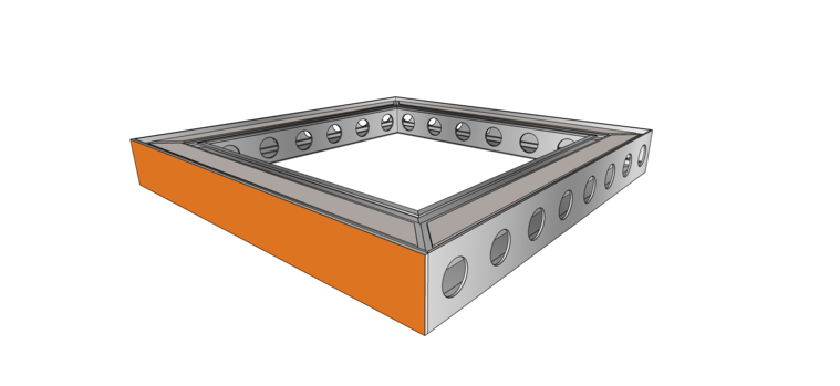 BeMatrix - Aluvision cover orange 55mm | 2dp